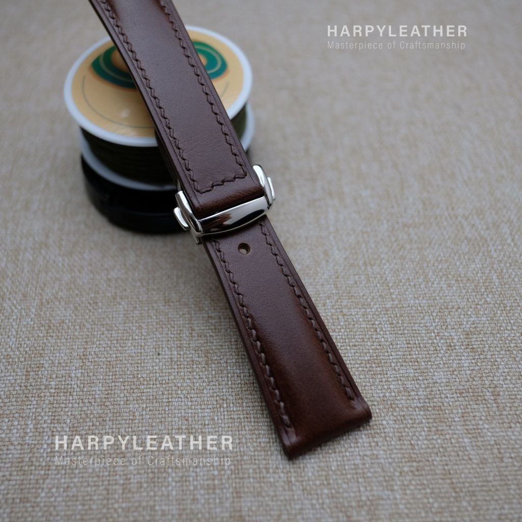 Dark Brown Buttero Strap Omega Style Clasp - Timeless Elegance ...